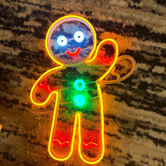 Target | Holiday | Led Neon Style Waving Gingerbread Man Christmas ...